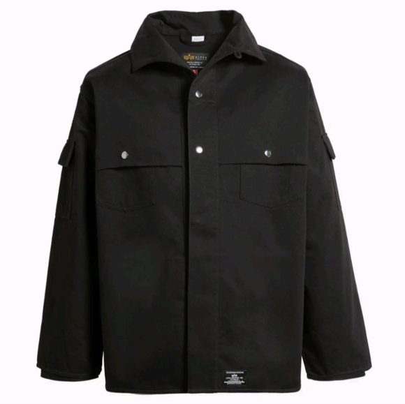 Alpha Industries | Jackets & Coats | Alpha Industries Black Military ...